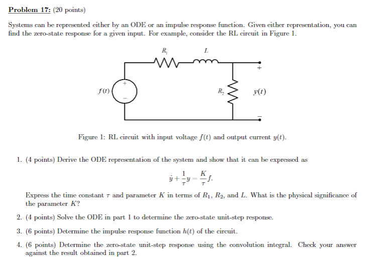 Solved Systems can be represented either by an ODE or an | Chegg.com