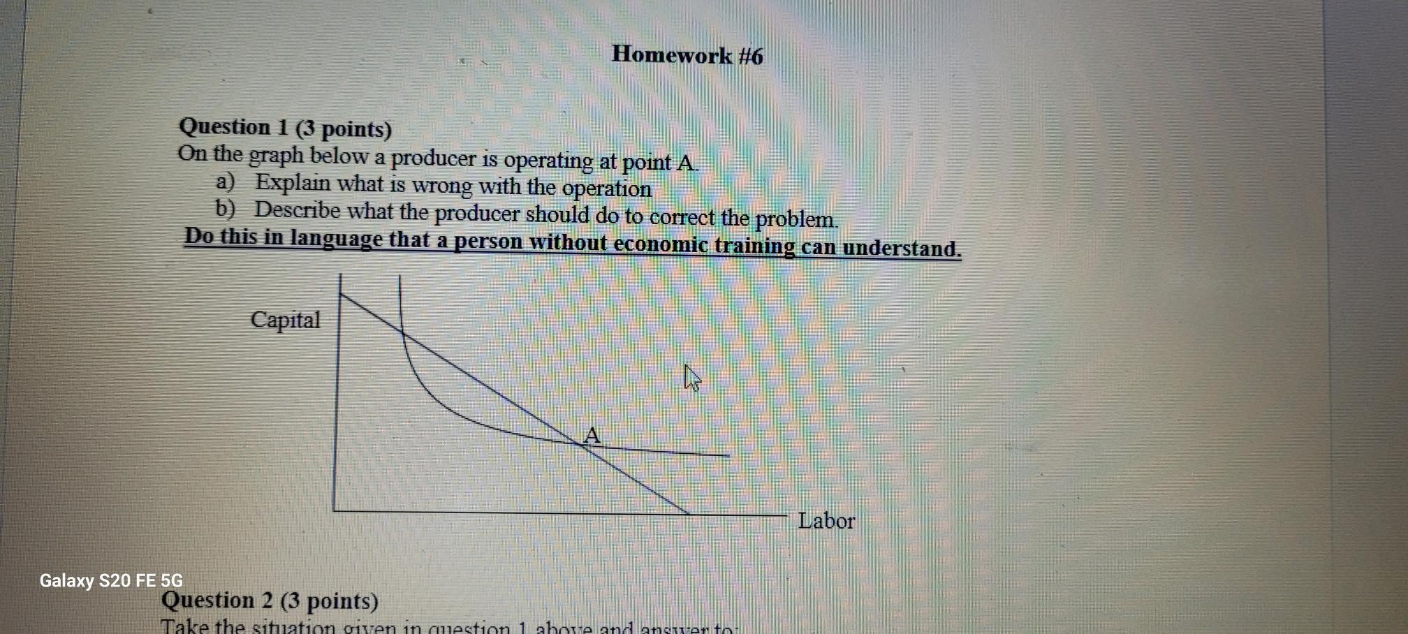 Solved Homework \#6Question 1 (3 ﻿points)On the graph below | Chegg.com