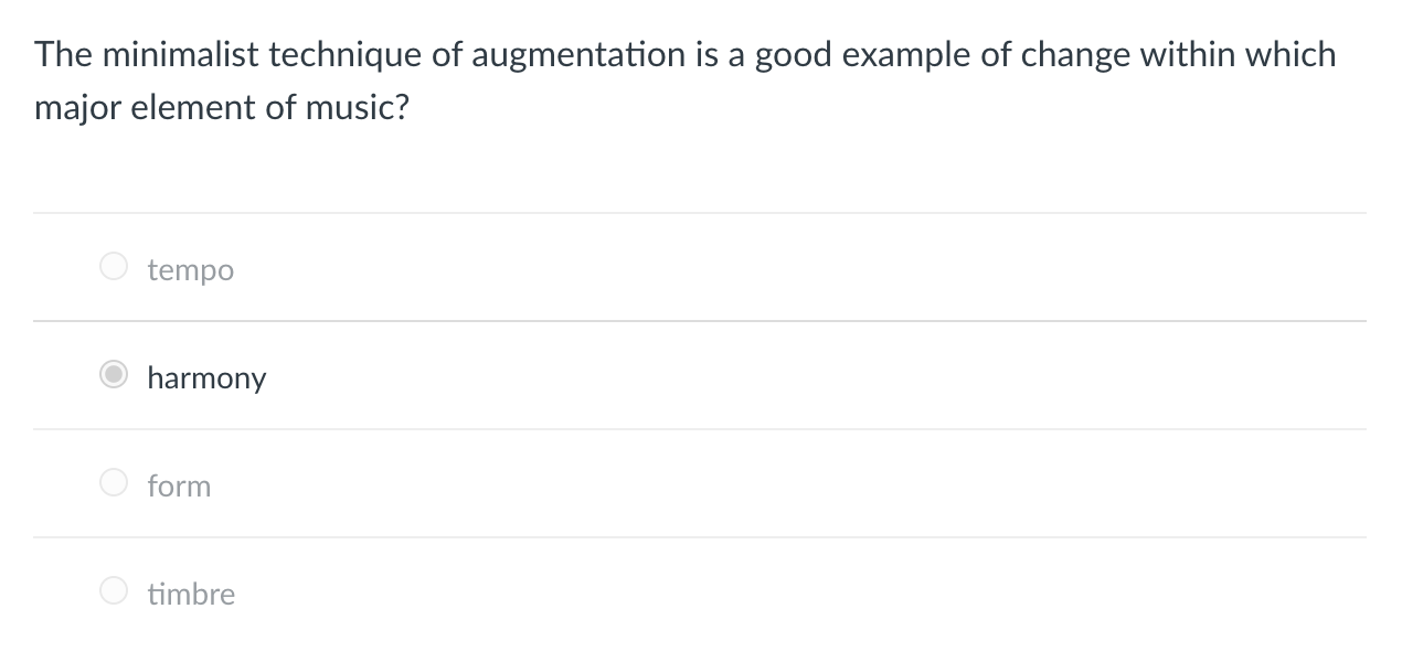 Solved The minimalist technique of augmentation is a good | Chegg.com