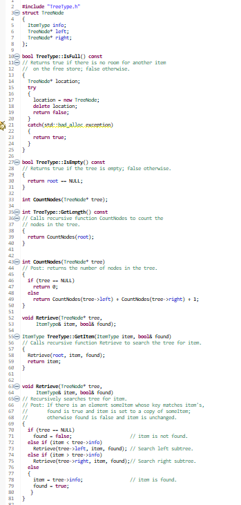 Modify the implementation of the binary tree | Chegg.com