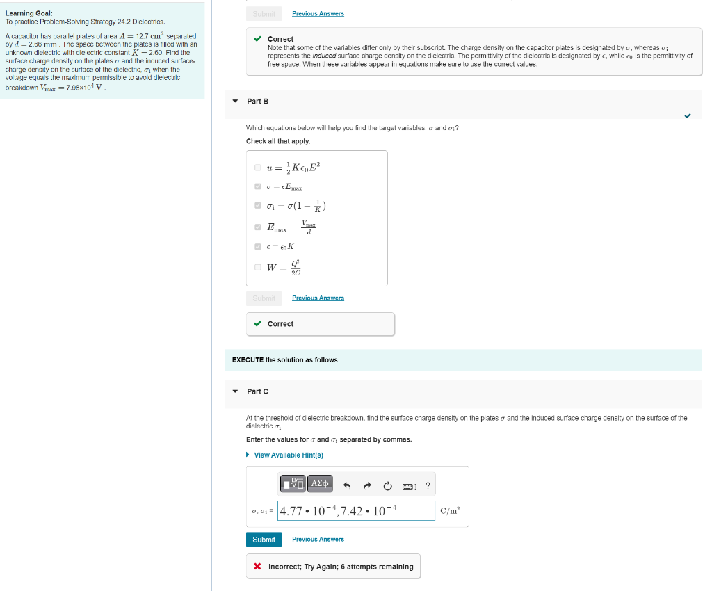 Solved Learning Goal: To practice Problem-Solving Strategy | Chegg.com
