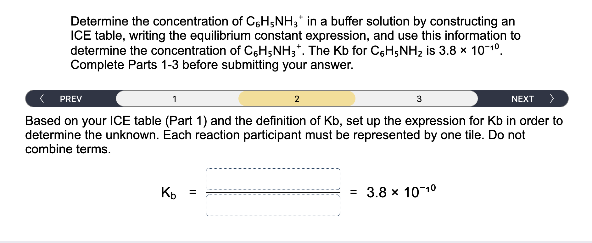 Solved Determine the concentration of C6H5NH3+ in a buffer | Chegg.com