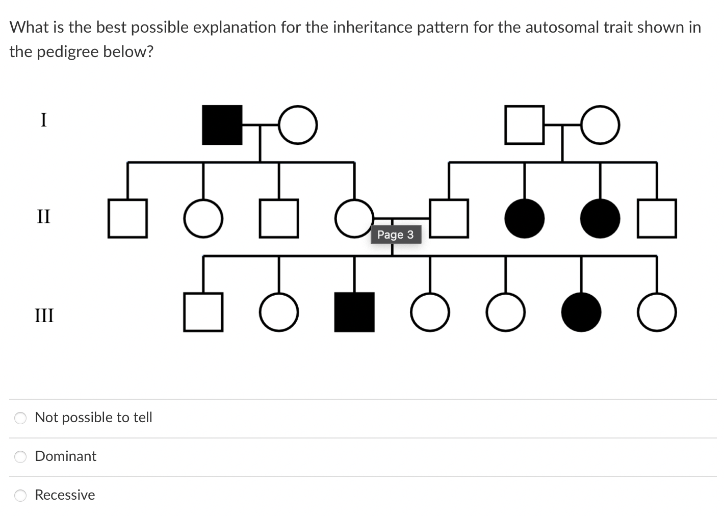 Solved What is the best possible explanation for the | Chegg.com