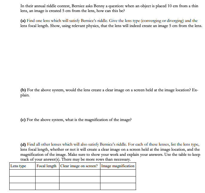 Solved In their annual riddle contest, Bernice asks Benny a | Chegg.com