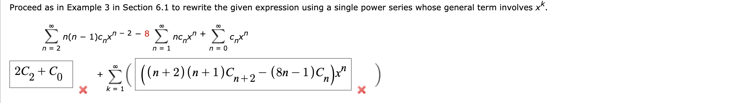 Solved Proceed as in Example 3 in Section 6.1 to rewrite the | Chegg.com