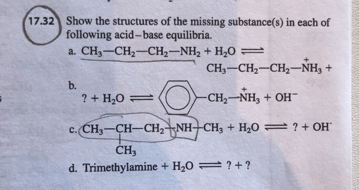 Solved 17.32 Show the structures of the missing substance(s) | Chegg.com