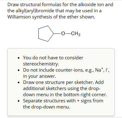 Solved Draw structural formulas for the alkoxide ion and the | Chegg.com