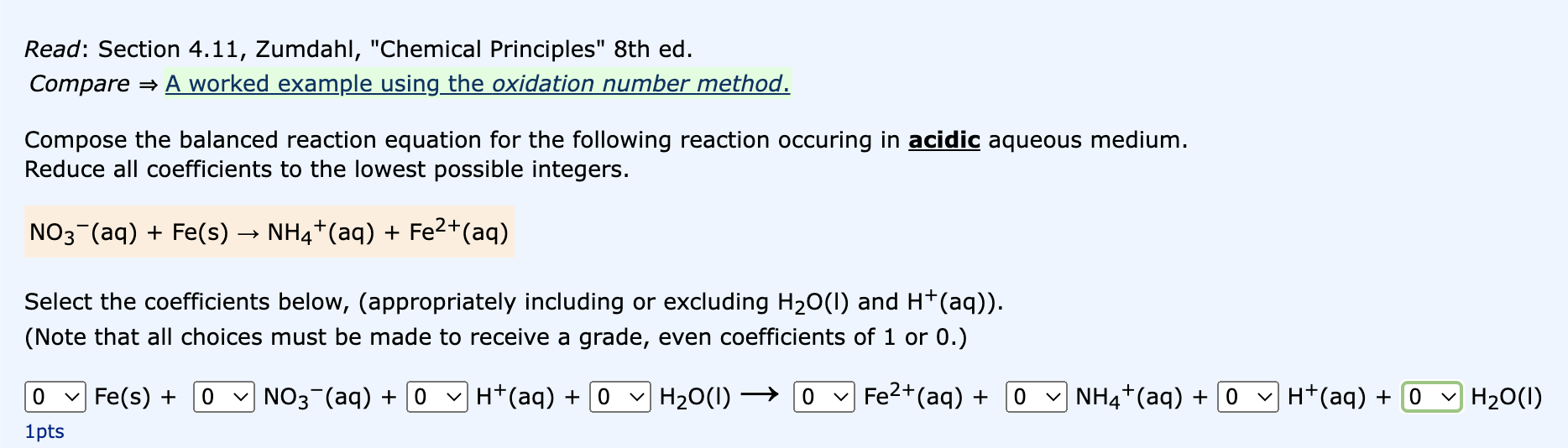 Solved Read: Section 4.11, Zumdahl, "Chemical Principles" | Chegg.com
