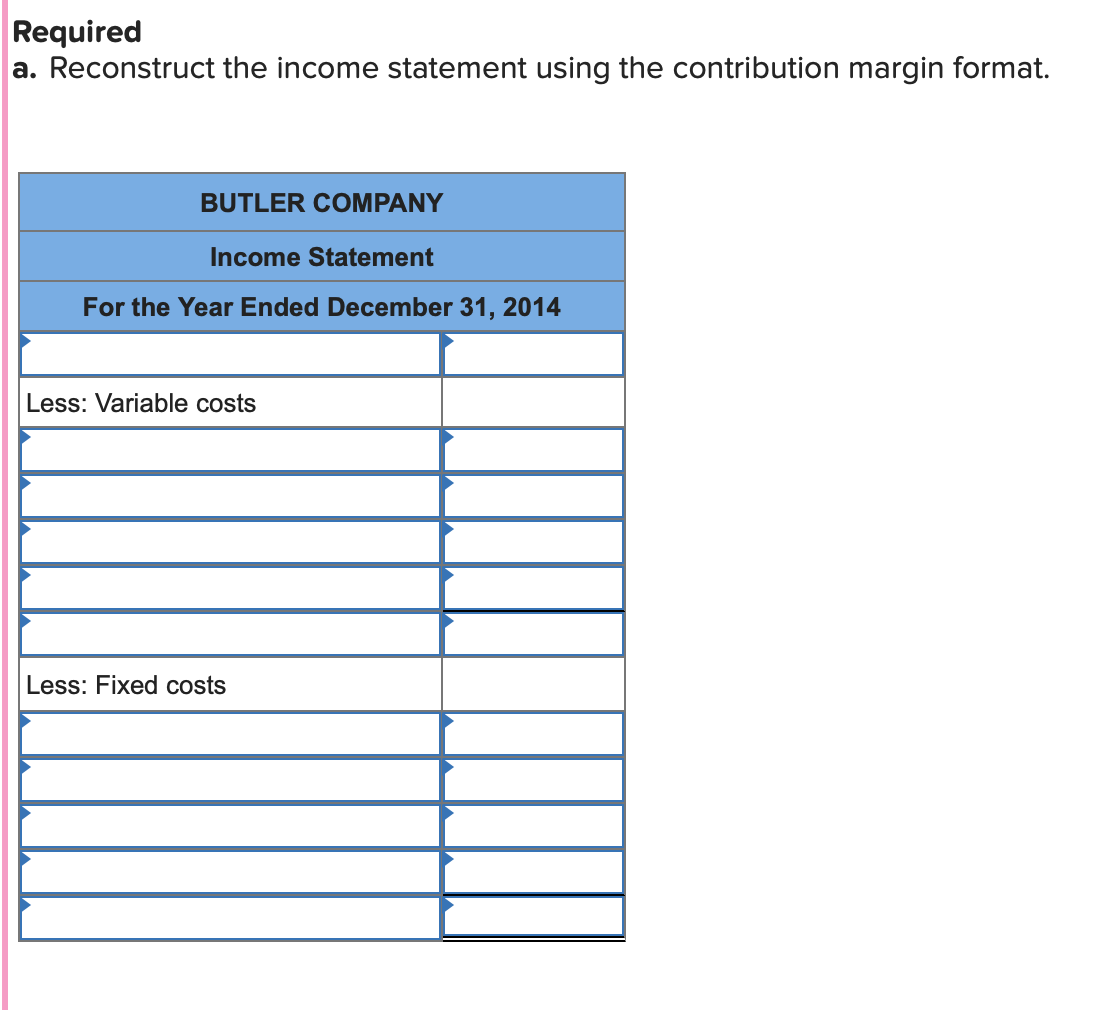 Solved The following income statement was drawn from the | Chegg.com