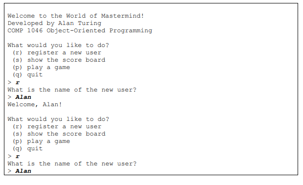 Solved Creating the following output using multiple classes | Chegg.com