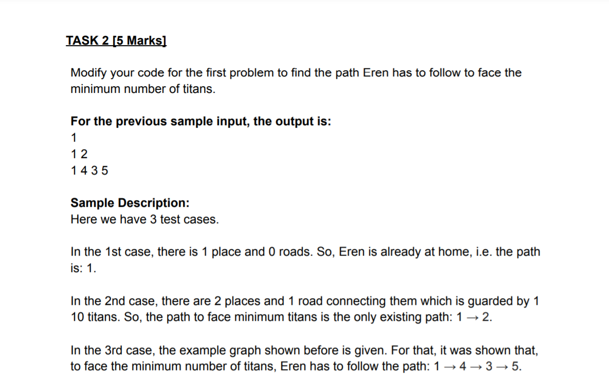 Solved TASK 15 Marks] Oh No! Wall Maria is Breached! Titans | Chegg.com