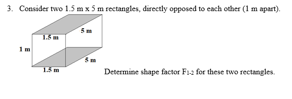 Solved 3. Consider two 1.5 mx 5 m rectangles, directly | Chegg.com