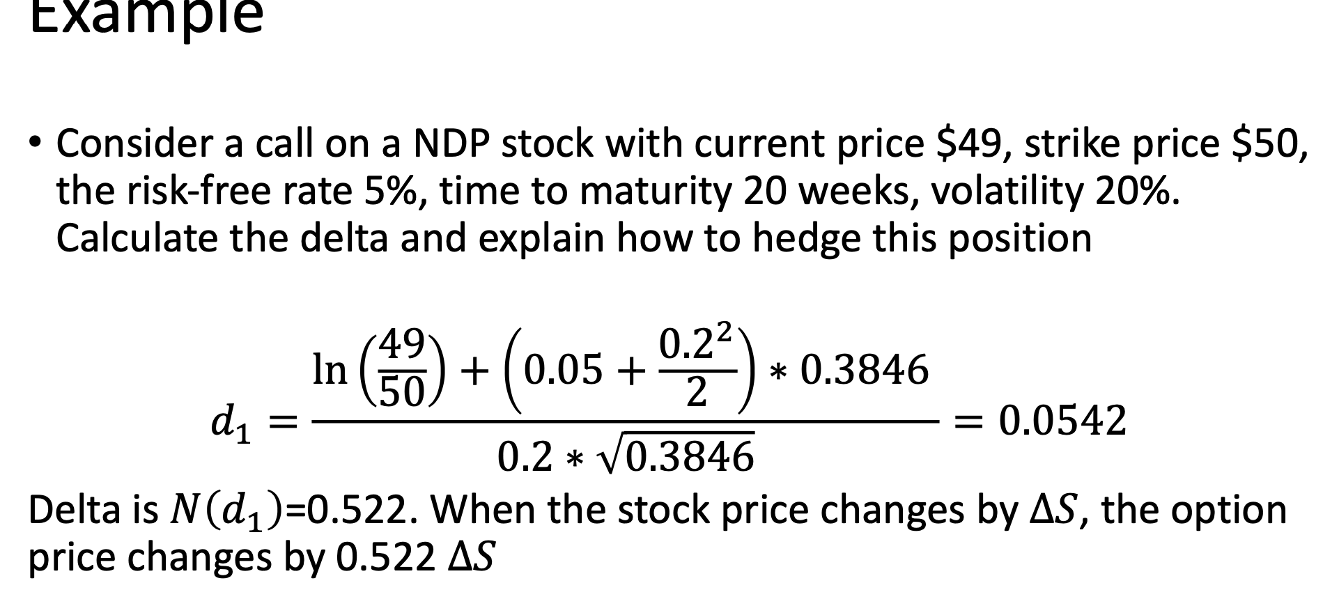Solved - Consider a call on a NDP stock with current price | Chegg.com