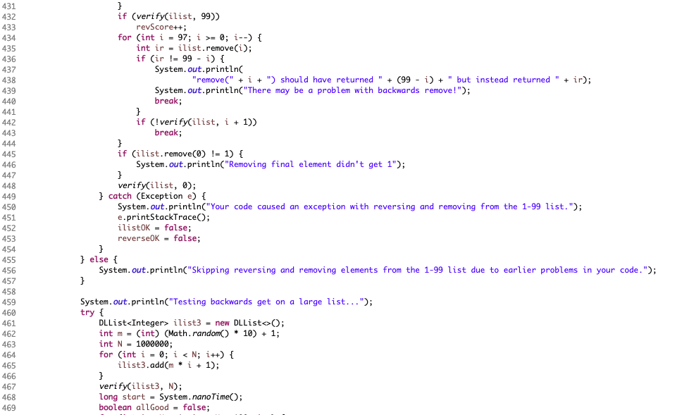 Solved CS 143 Assignment 4 Improving DoublyLinkedList | Chegg.com