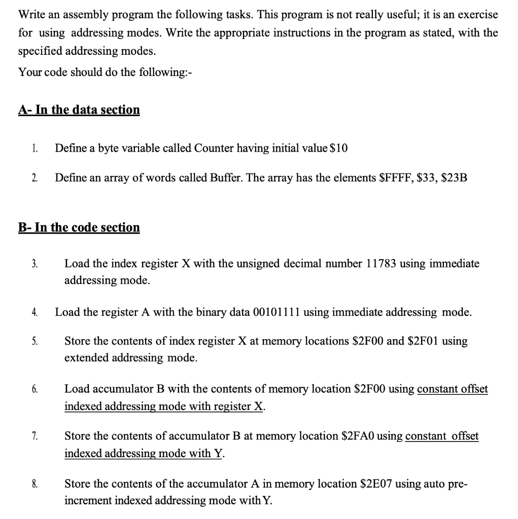 Please help me with this assembly coding, just | Chegg.com
