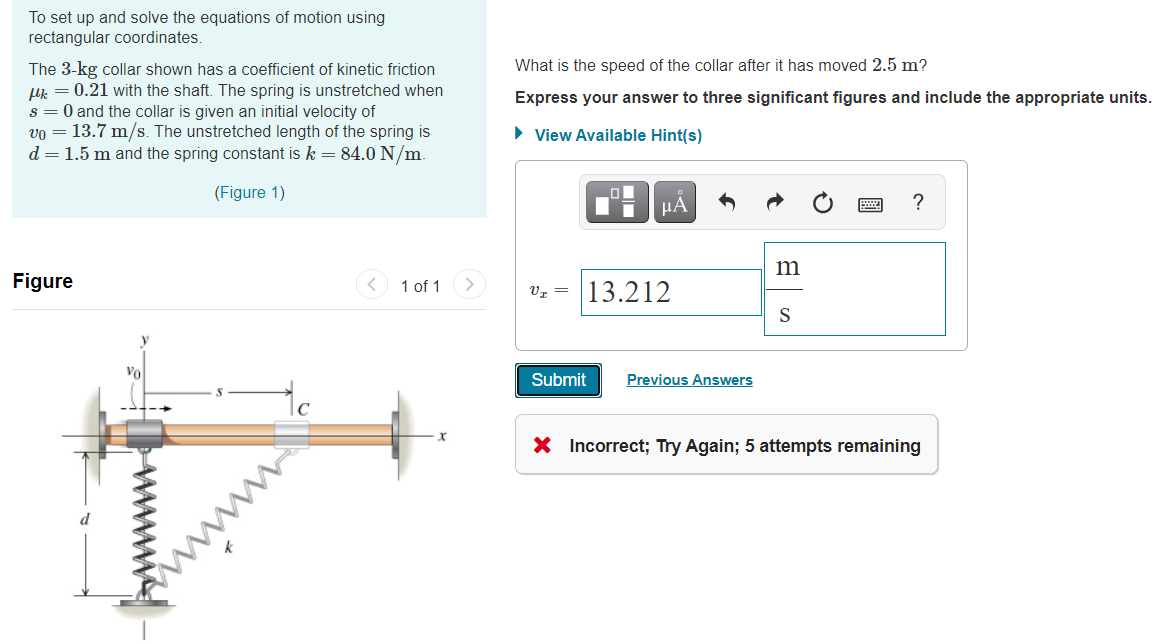 Solved To set up and solve the equations of motion using | Chegg.com