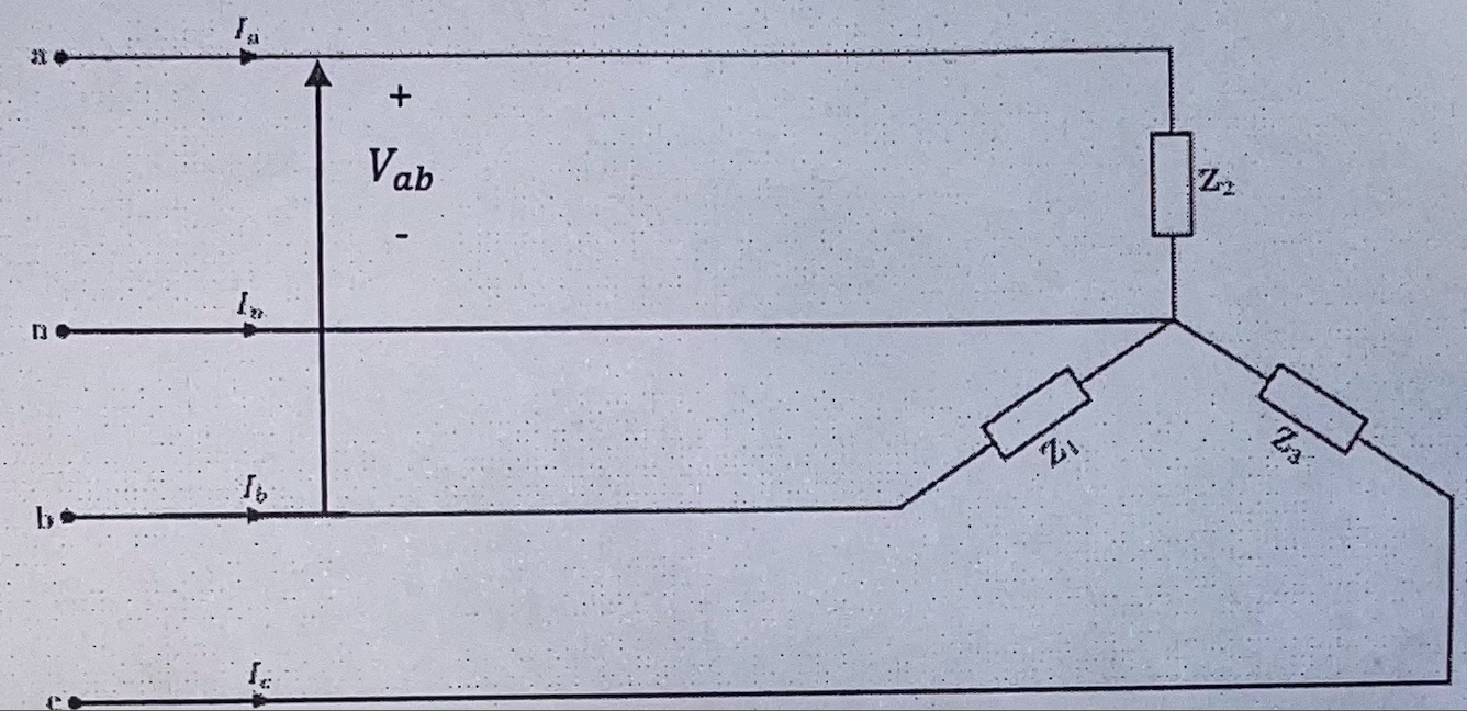 Solved We have a three-phase circuit with a line RMS voltage | Chegg.com