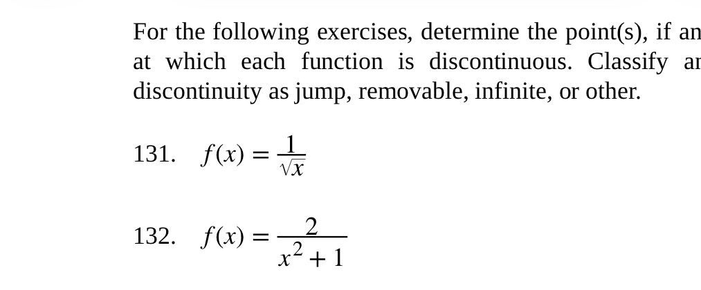 Solved For the following exercises, determine the point(s), | Chegg.com