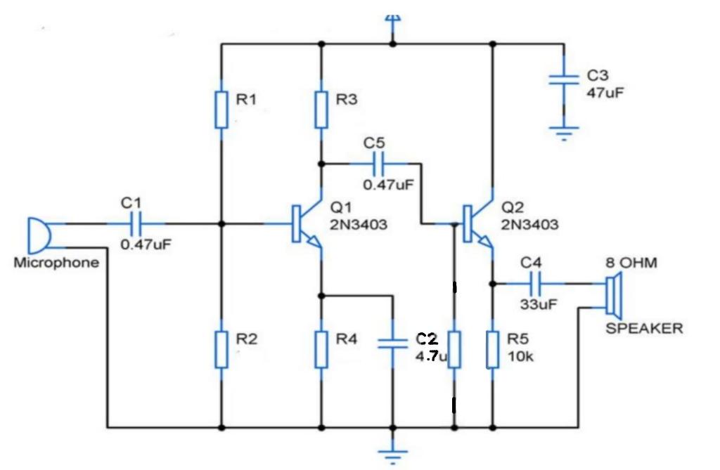 Solved First Stage: The first stage is a common emitter | Chegg.com