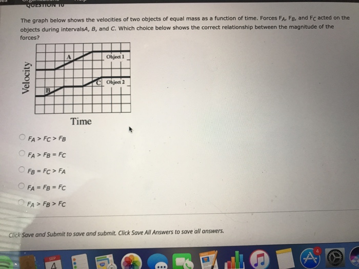 Solved The graph below shows the velocities of two objects | Chegg.com