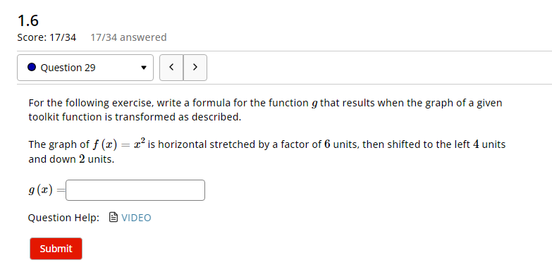 Solved For the following exercise, write a formula for the | Chegg.com
