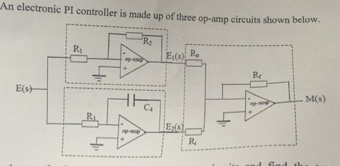Solved I have a PI controller design ı would like to change | Chegg.com