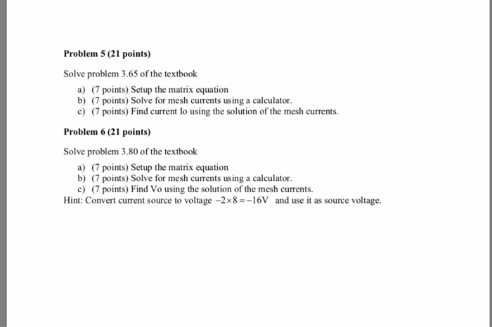 Solved Homework 2 Problem 1 (11 points) Consider solving the | Chegg.com