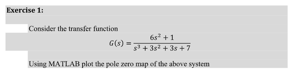 Solved Consider the transfer function G(s)=s3+3s2+3s+76s2+1 | Chegg.com