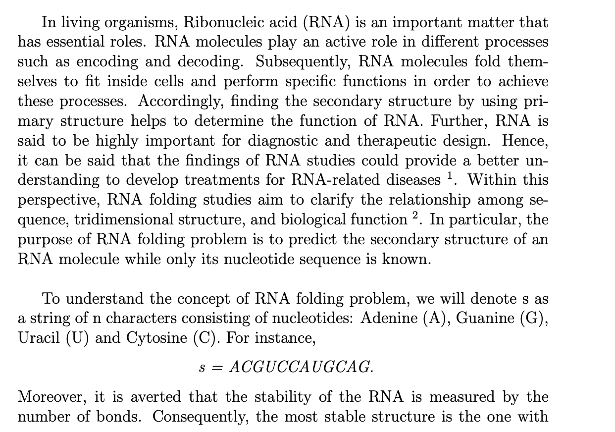 Solved In living organisms, Ribonucleic acid (RNA) is an | Chegg.com