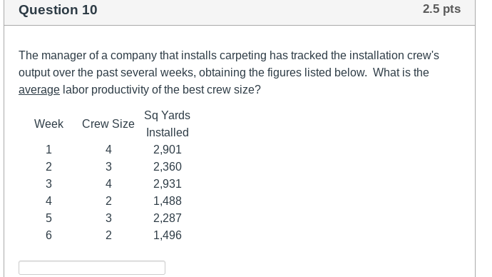 Solved A manager checked production records for the week and | Chegg.com