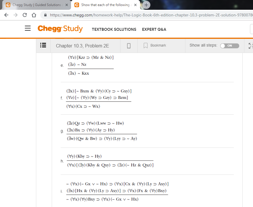 Solved C Chegg Study | Guided Solutionsx CShow that each of | Chegg.com