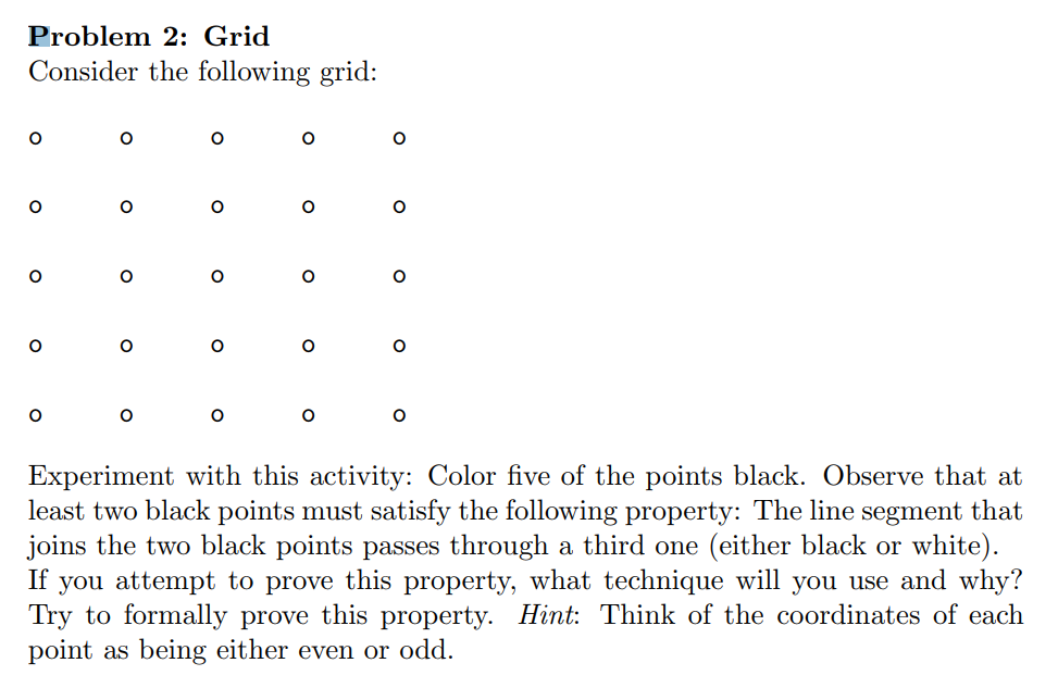 Problem 2: Grid Consider the following grid | Chegg.com