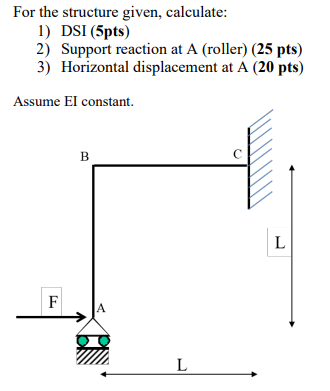 Solved For the structure given, calculate: 1) DSI (5pts) 2) | Chegg.com