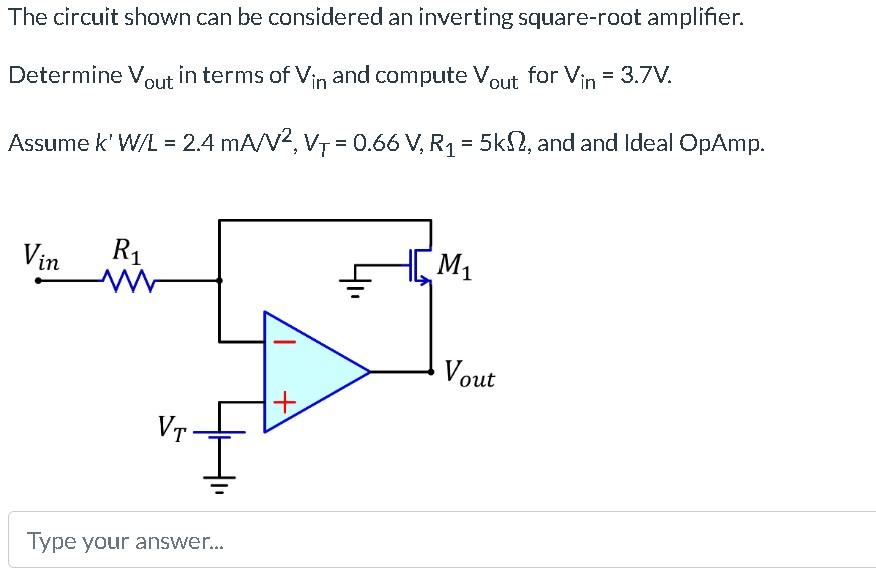 Solved The circuit shown can be considered an inverting | Chegg.com