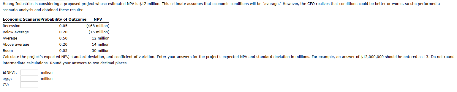Solved intermediate calculations. Round your answers to two | Chegg.com