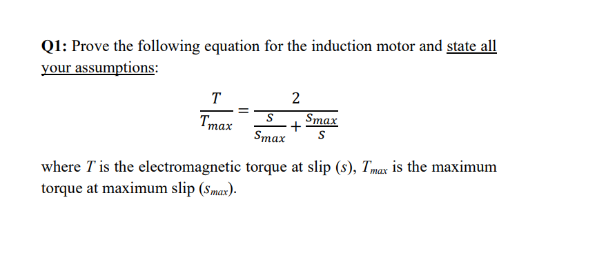 Q1: Prove the following equation for the induction | Chegg.com