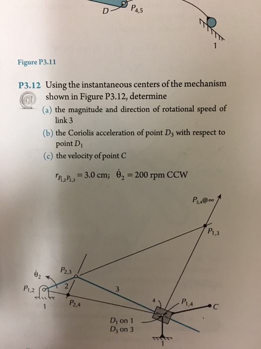 Solved 4,5 Figure P3.11 P3.12 Using the instantaneous | Chegg.com