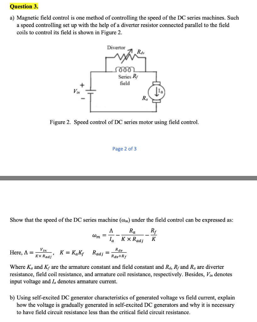Solved Question 3. a) Magnetic field control is one method | Chegg.com