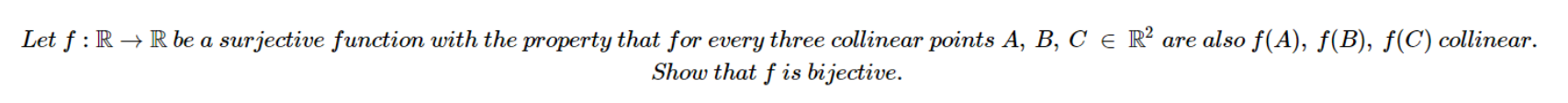 Solved Let f: R+R be a surjective function with the property | Chegg.com