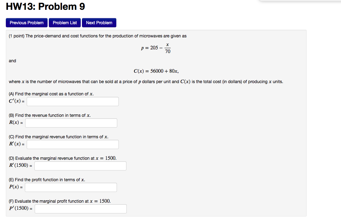 Solved HW13: Problem 9 Previous Problem Problem List Next | Chegg.com