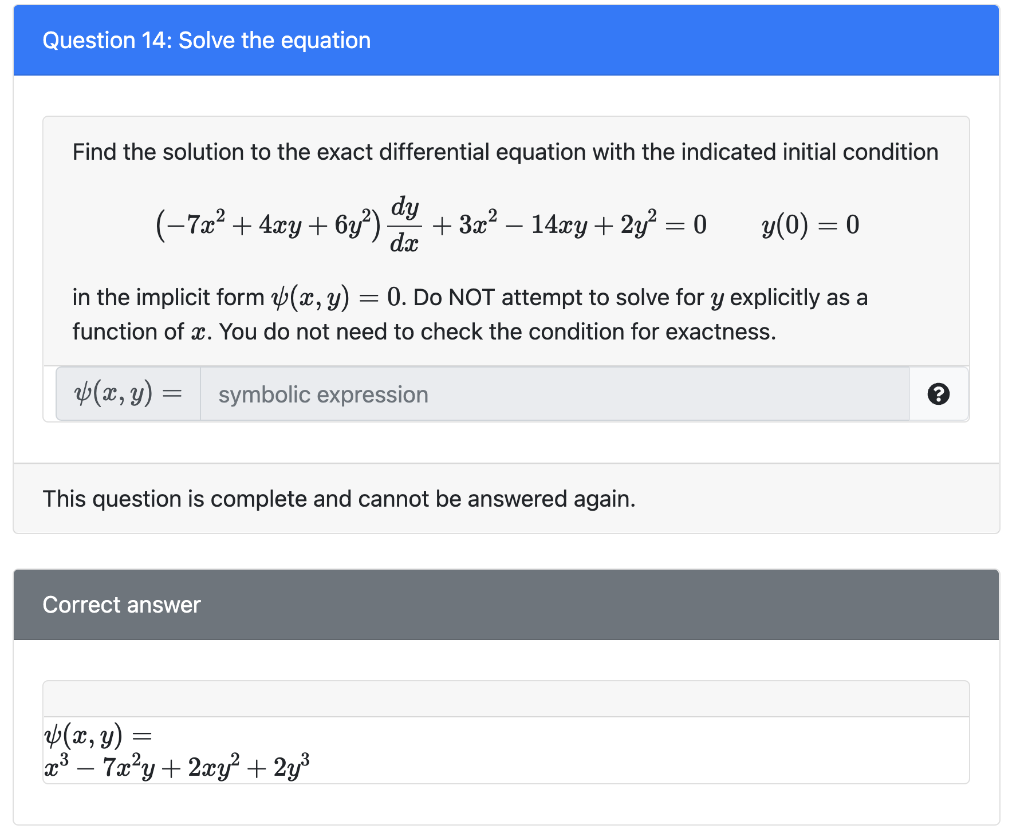 Solved Question 14 Solve The Equation Find The Solution To Chegg