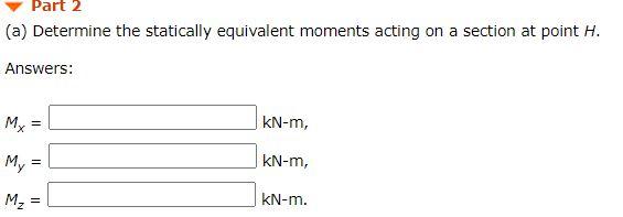 Solved The statically equivalent system is determined by | Chegg.com