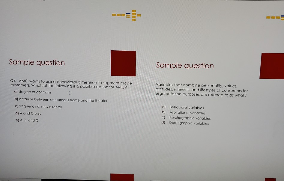 Solved Sample question Sample question Q4. AMC wants to use | Chegg.com