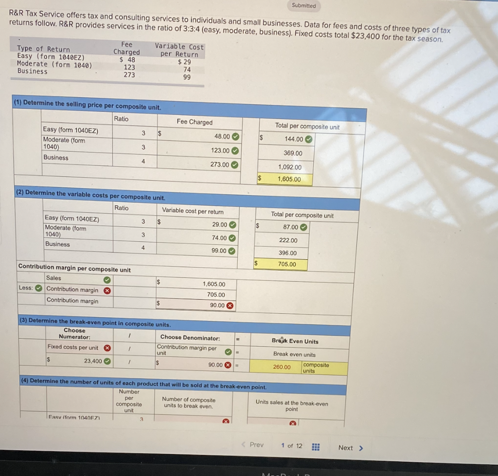 Solved Submitted R&R Tax Service offers tax and consulting | Chegg.com