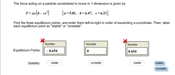 Solved The force acting on a particle constrained to move in | Chegg.com