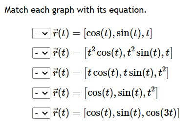 Solved Match each graph with its equation. | Chegg.com