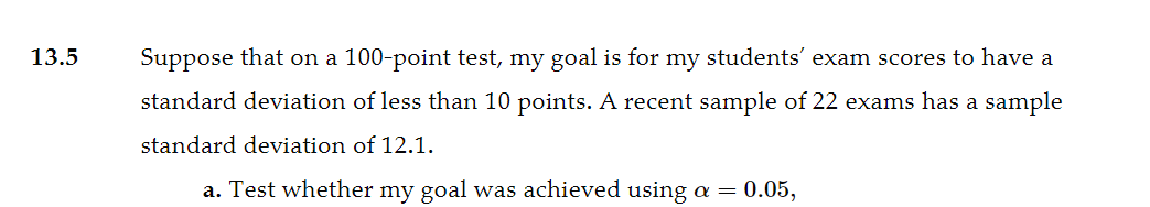Solved 13.5 have a Suppose that on a 100-point test, my goal | Chegg.com