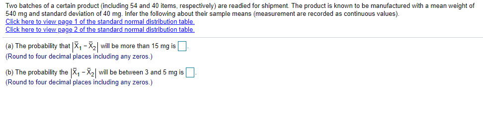 Solved Two batches of a certain product (including 54 and 40 | Chegg.com