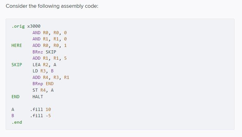 Solved 1. Assuming the code finishes running, what value is | Chegg.com