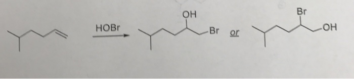 Solved Alkenes react with hypobromous acid (HO-Br) to | Chegg.com